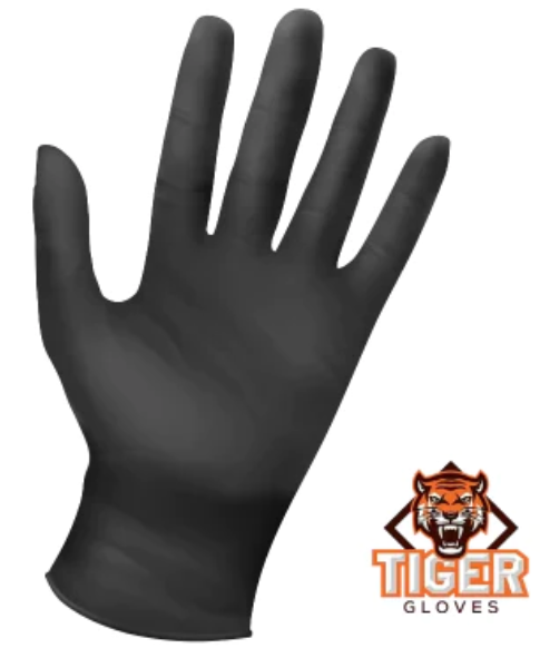 Tiger Gloves - Black Nitrile Gloves – The Australian Brisket Board™️